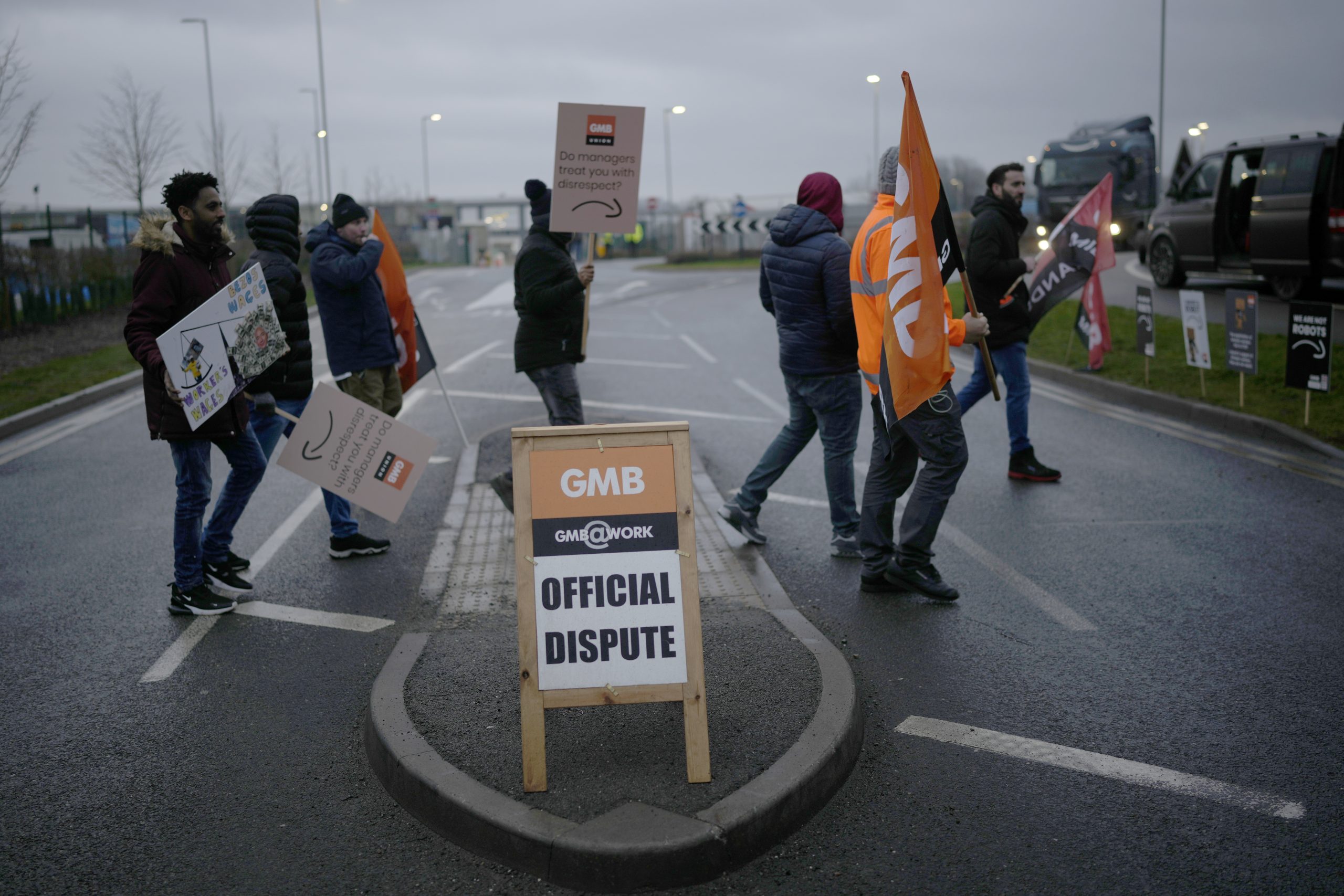 Inside the UK’s first Amazon strike